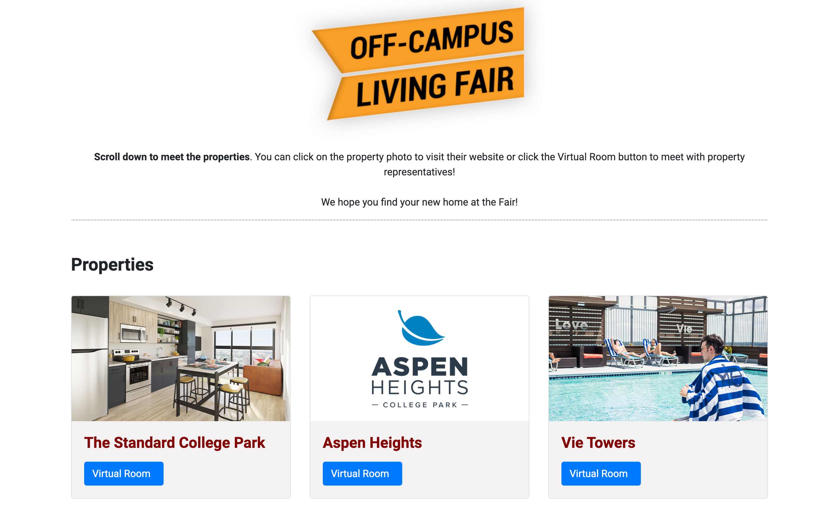 Off-Campus Living Fair